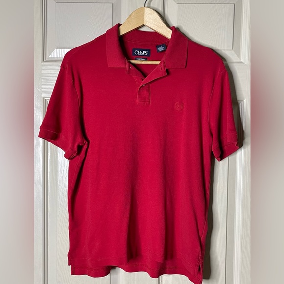 Chaps | Shirts | Mens Red Chaps Polo Shirt Size Large | Poshmark